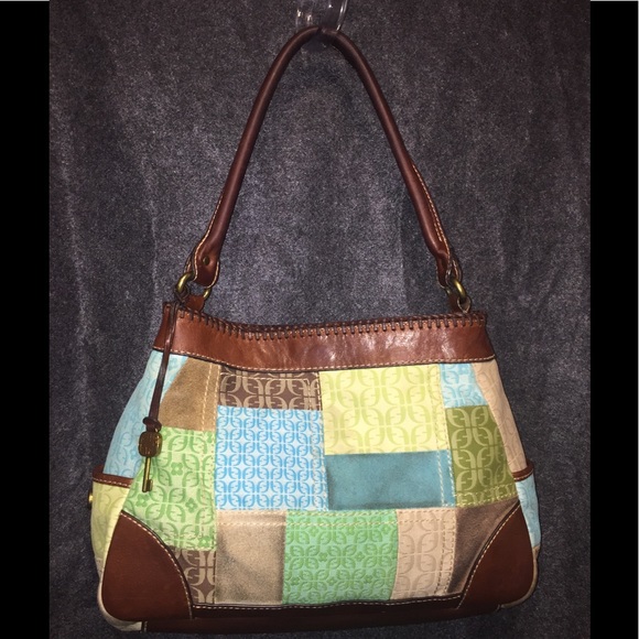 Fossil | Bags | Fossils Patchwork Shoulder Bag | Poshmark